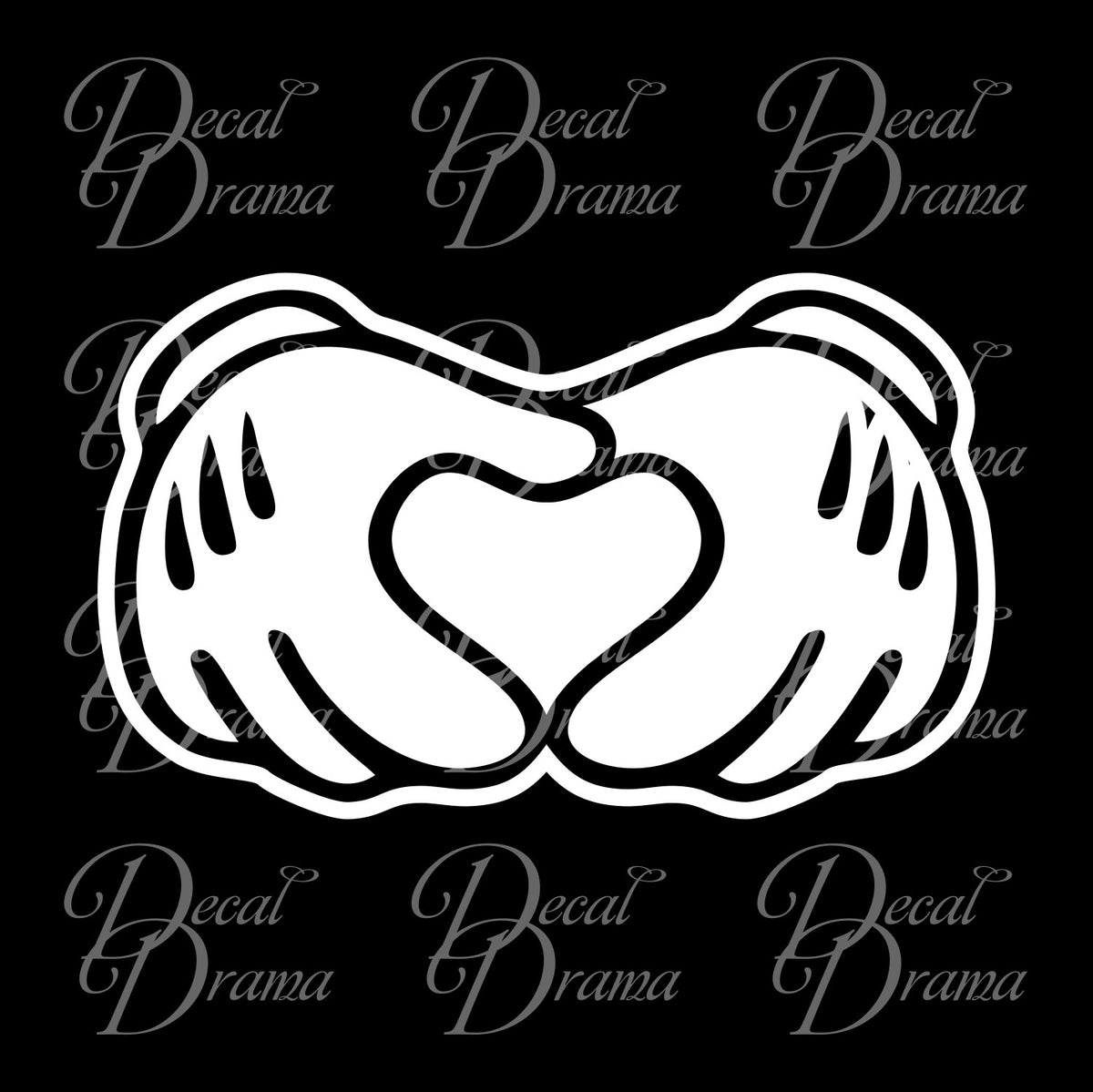 Mickey Mouse Hands Heart